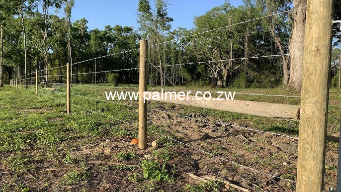 1.5m high by 1.8mm barbed wire supply & fix - Palmer Construction Zimbabwe