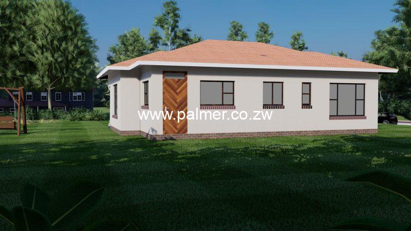 3 bedroom high density house plan - Palmer Construction Zimbabwe