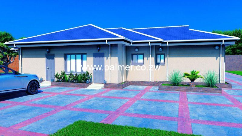 4 Bedroom house plan medium density - Palmer Construction Zimbabwe