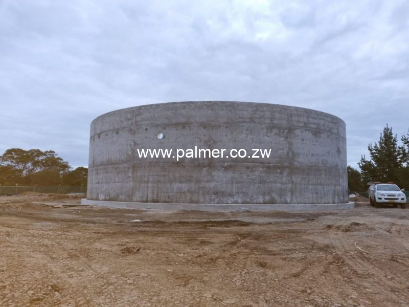 200 000l CRT Concrete Water Tank - Palmer Construction Zimbabwe
