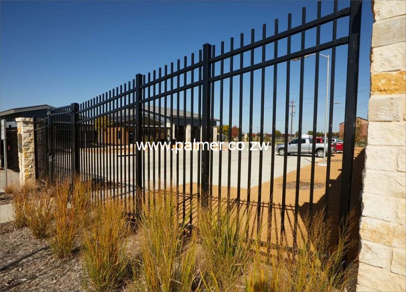 1.8m palisade fence supply & fix - Palmer Construction Zimbabwe